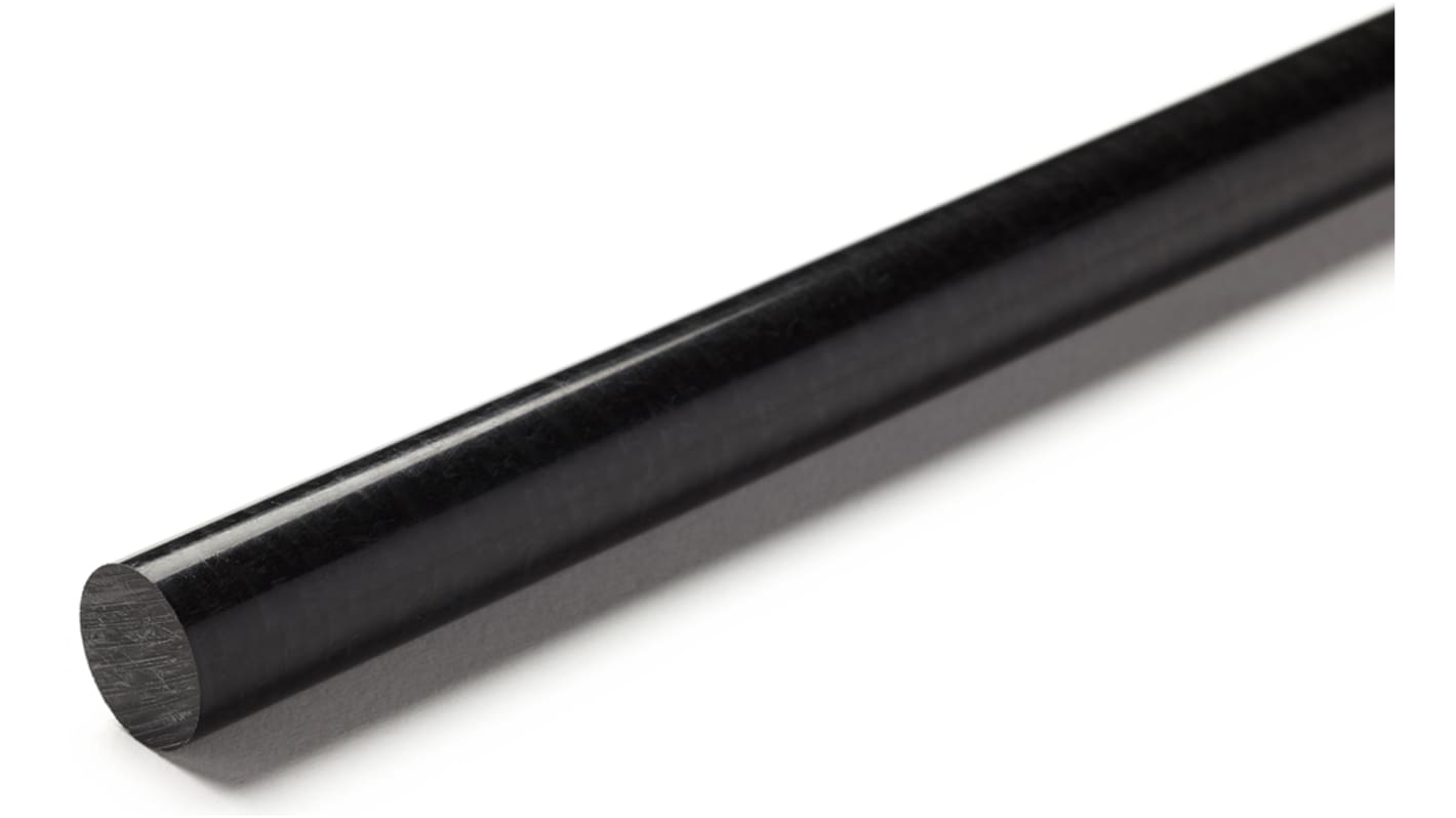 Varilla de acetal, Negro, 1m x 80mm | RS