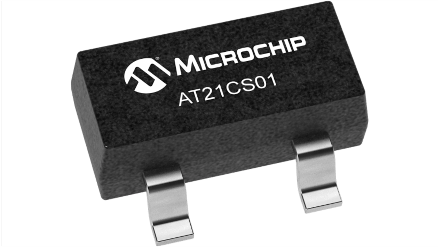 Microchip AT21CS01-STUM10-T, 1kbit EEPROM Memory Chip 3-Pin SOICSOT23 Serial-1 Wire | RS