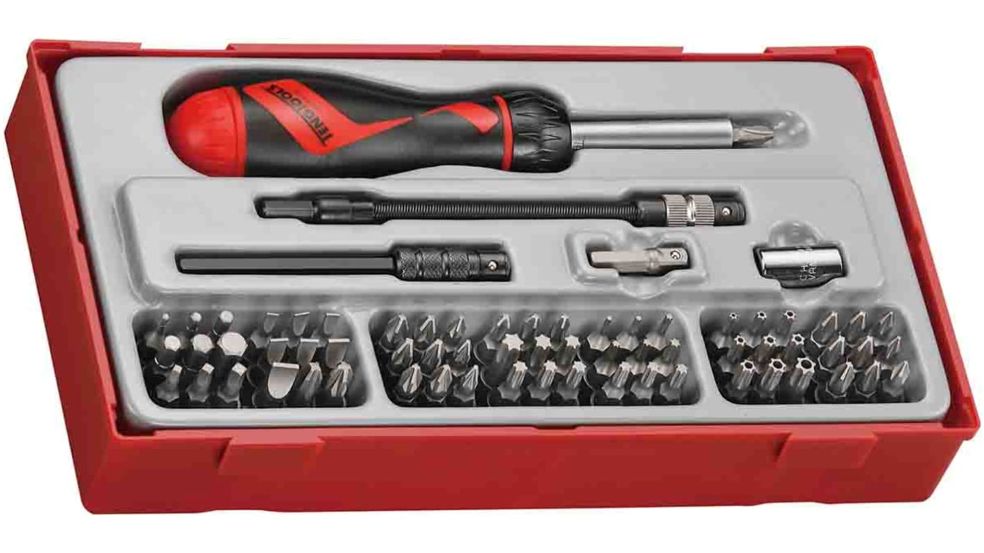 TTMD74 | Teng Tools Bits driver set 74 Pieces, Hexagon, Phillips ...