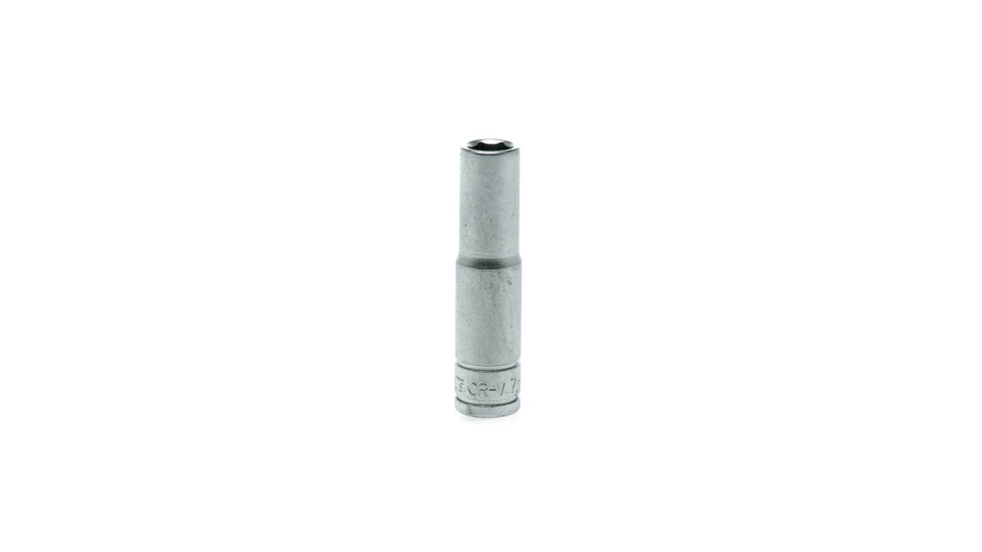 M140607-C | Teng Tools 1/4 in Drive 7mm Deep Socket, 6 point, 49.5 mm ...