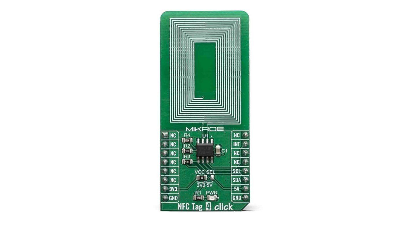 MikroElektronika NFC TAG 4 CLICK NFC TAG 4 CLICK Development Kit for NFC Enabled Business Cards ...