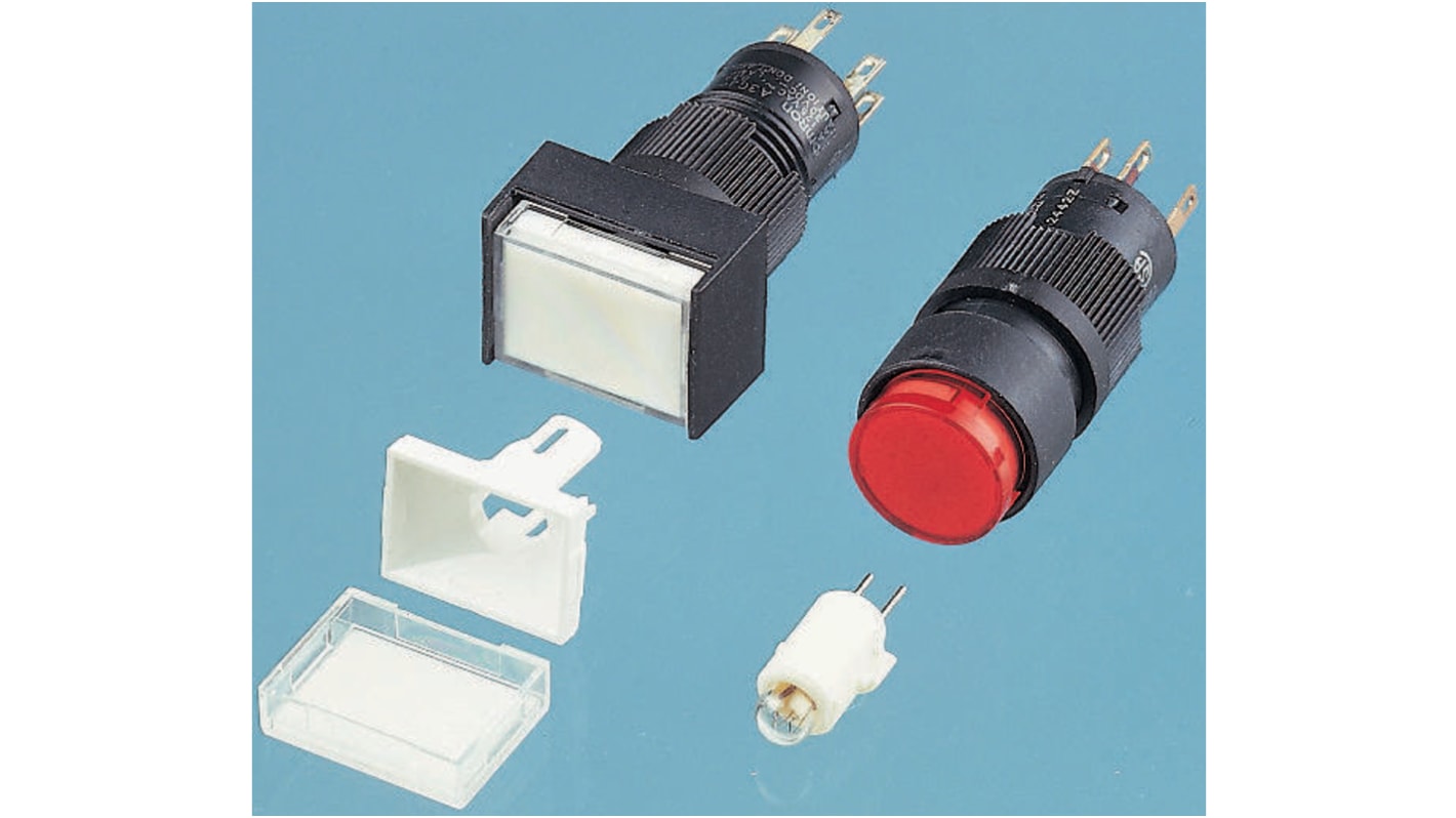 A3CJ-500Y | Omron Yellow Rectangular Push Button Lens | RS