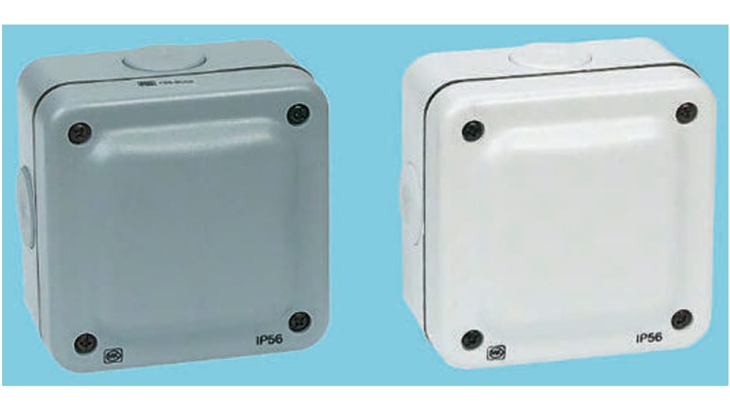 56506 WHI | MK White Junction Box, IP56, 175 x 115 x 40mm | RS