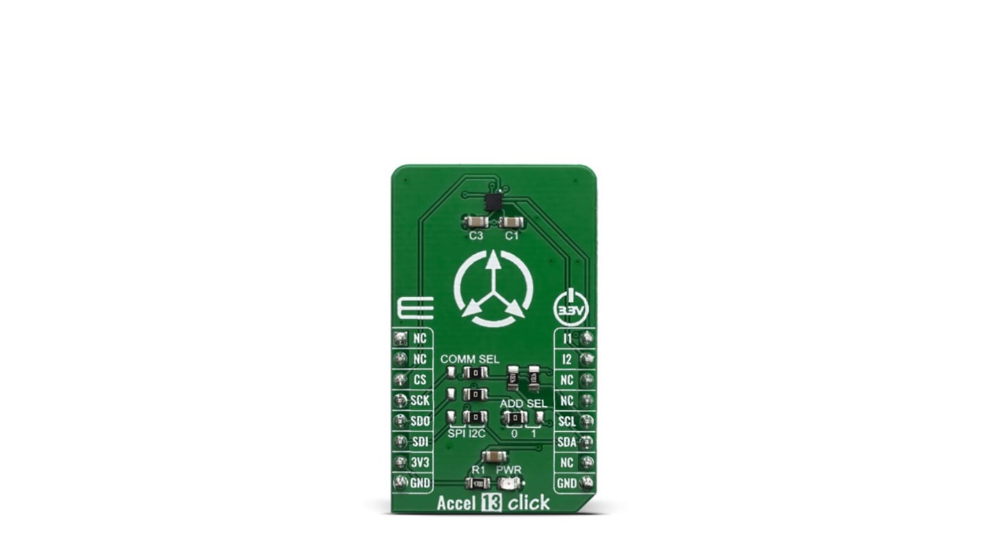 MIKROE-3742 | MikroElektronika Accel 13 click Development Kit for IIS2DLPC mikroSDK | RS