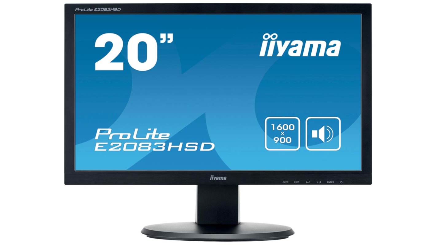 E2083HSD-B1 | iiyama ProLite 20in LED Monitor, 1600 x 900pixely | RS