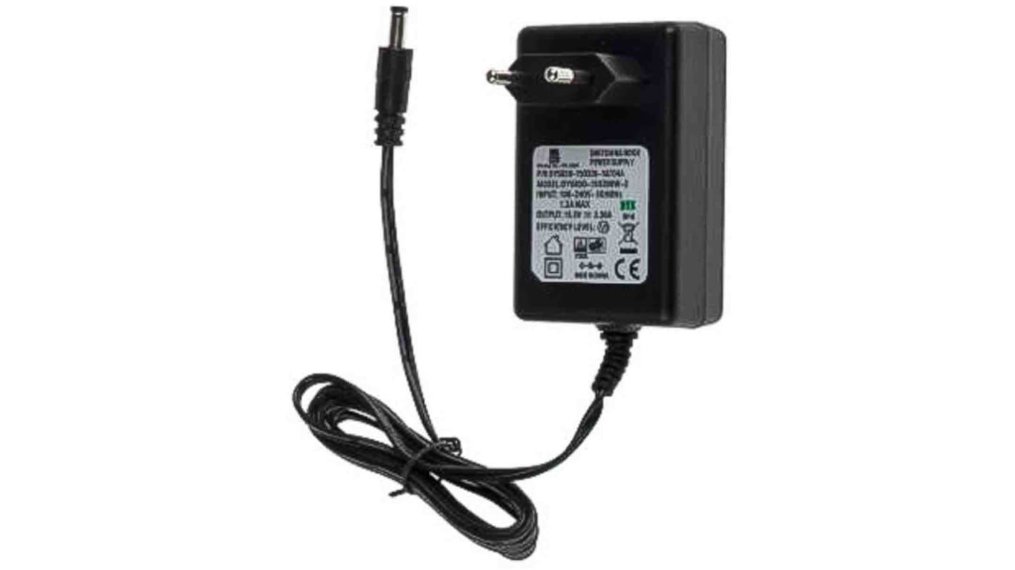 RS PRO 30W Plug-In AC/DC Adapter 12V dc Output, 2.5A Output | RS