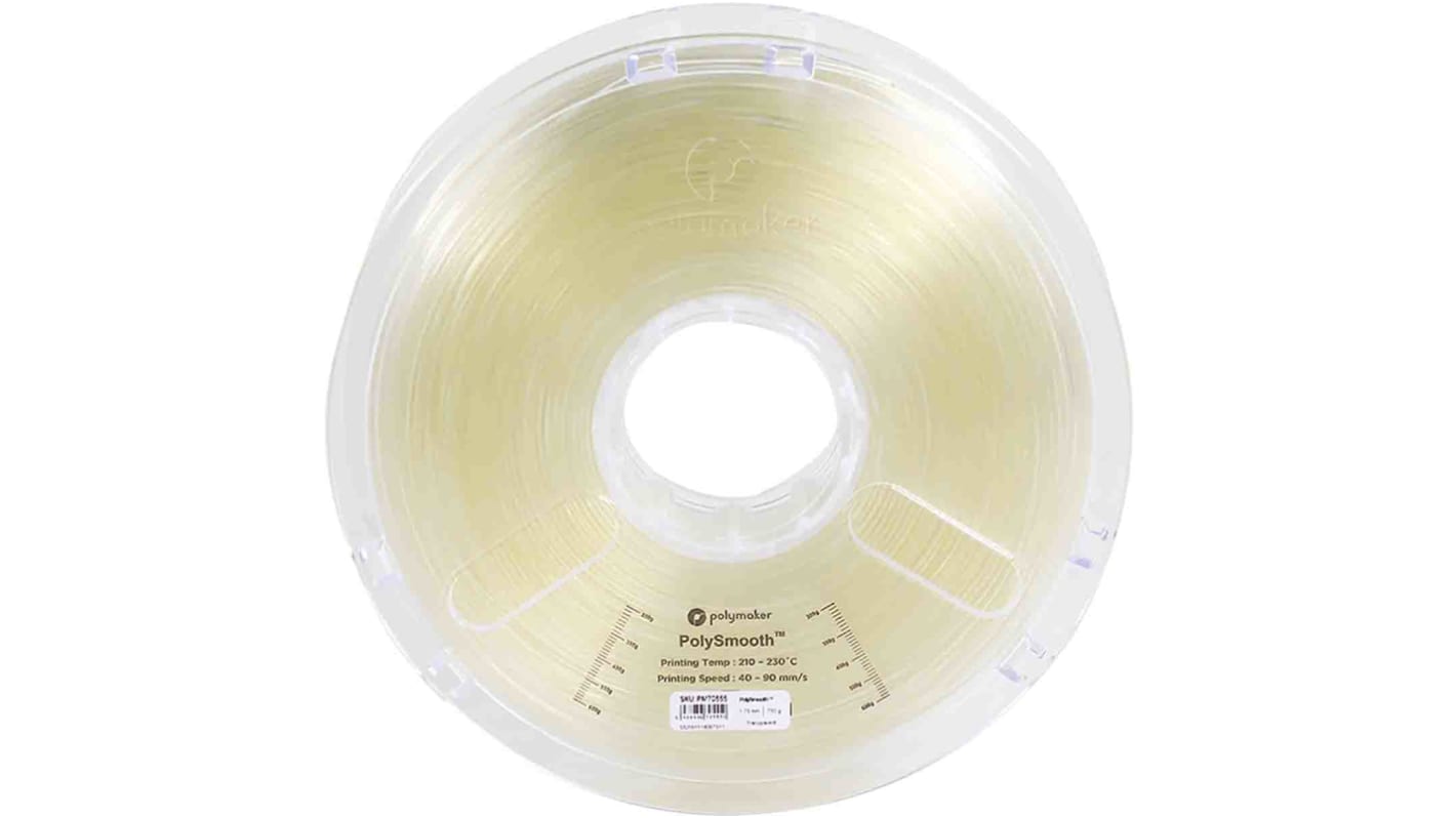 70555 | Polymaker 1.75mm Transparent PLA, PolySmooth 3D Printer ...
