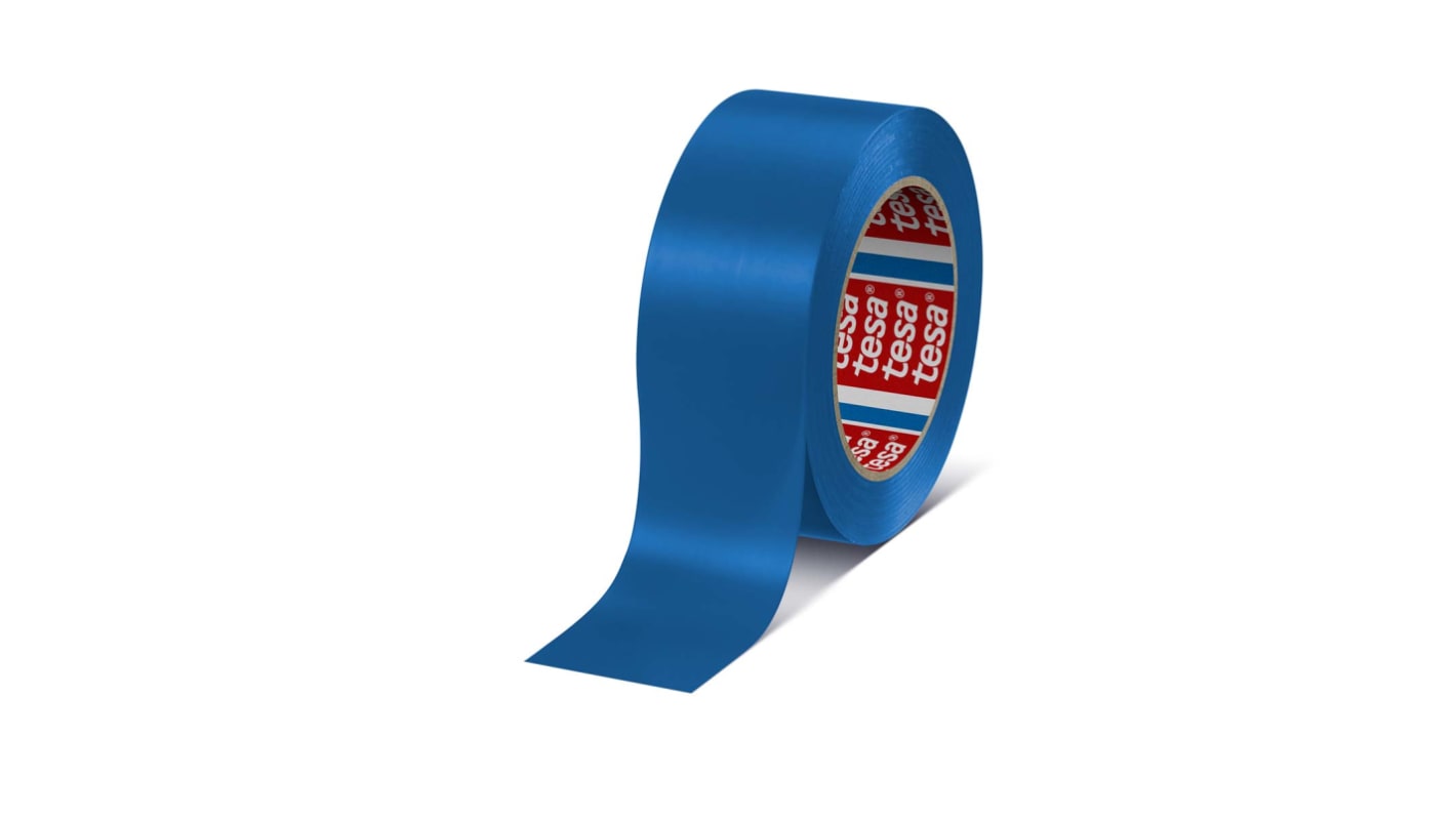 04169-00057-94 | Tesa 4169 Blue PVC 33m Floor Tape, 0.18mm Thickness | RS