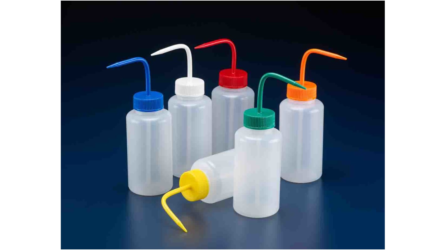 RS PRO 1L LDPE Wide Neck Wash Bottle | RS
