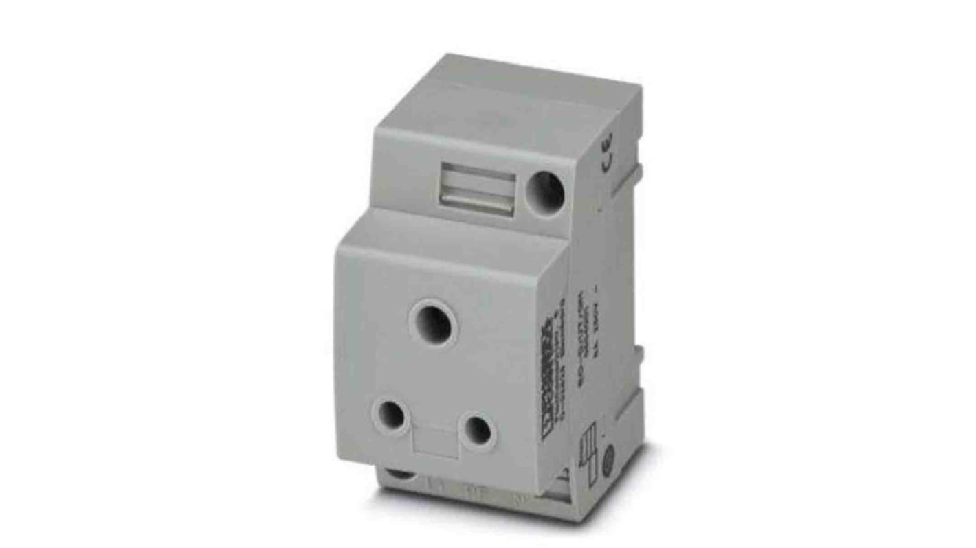 0804000 | Phoenix Contact Mains Sockets, 6A, DIN Rail, 250 V | RS