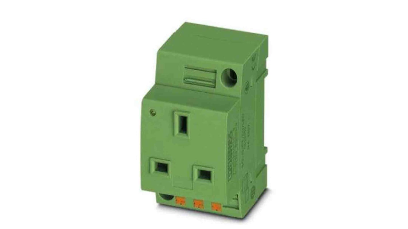 0804066 | Phoenix Contact Mains Sockets, 13A, DIN Rail, 250 V | RS
