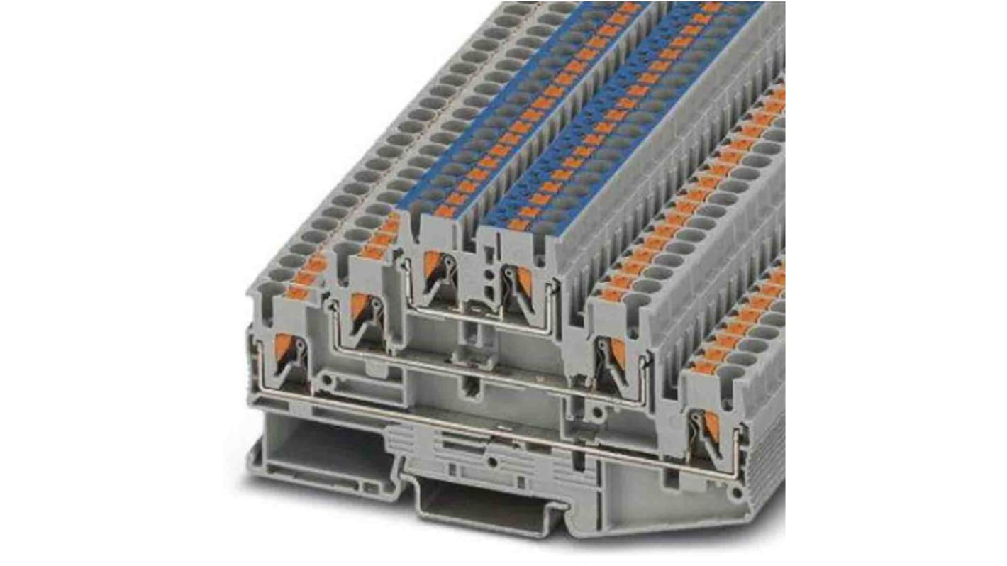 3210500 | Phoenix Contact PT 2,5 Series Grey Multi Level Terminal Block ...