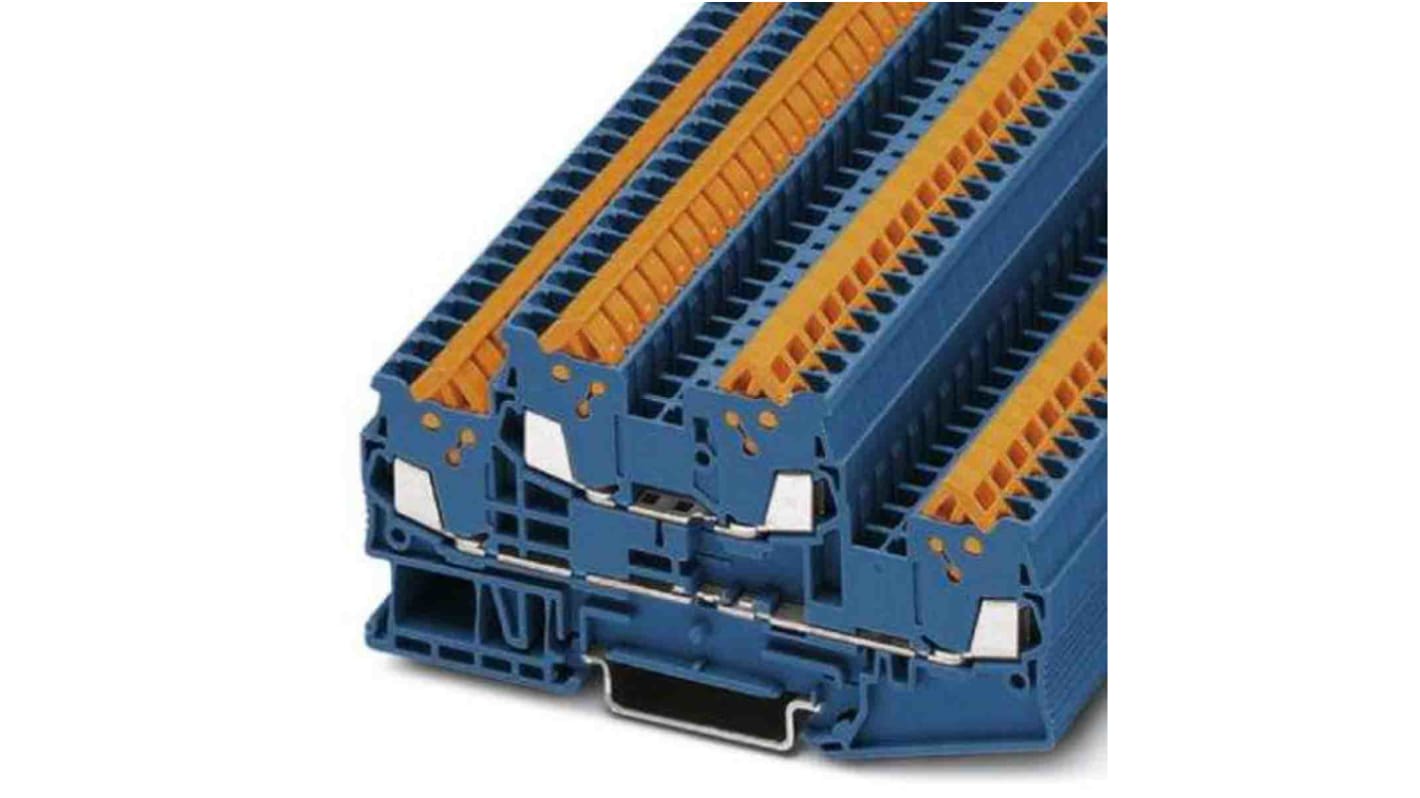 3205129 | Phoenix Contact QTTCB Series Blue Double Level Terminal Block ...