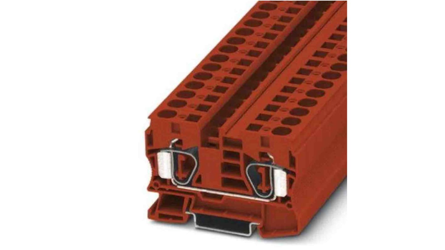 3035662 | Phoenix Contact ST Series Red Non-Fused DIN Rail Terminal ...