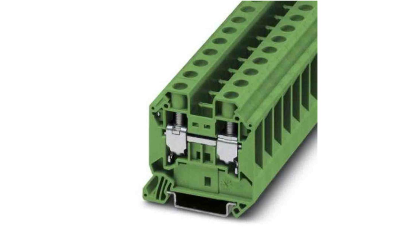 3044211 | Phoenix Contact UT 16 Series Green Feed Through Terminal ...