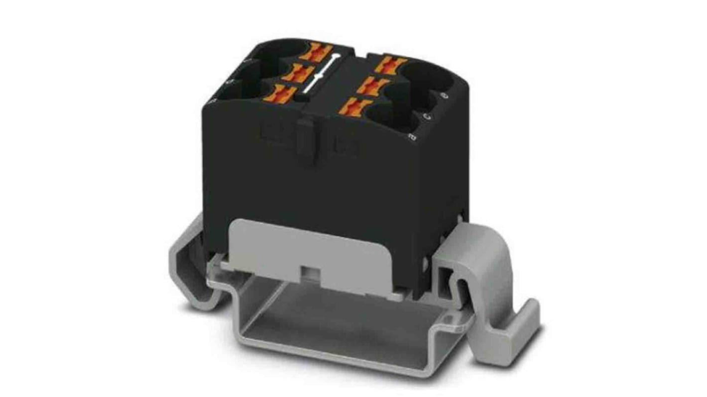 3273672 | Phoenix Contact Distribution Block, 6 Way, 0.2 → 6mm², 32A ...