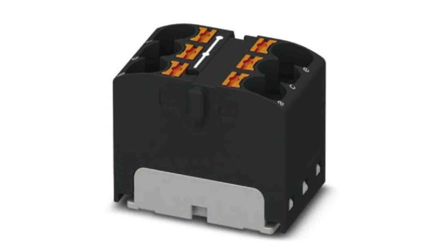 3273804 | Phoenix Contact Distribution Block, 6 Way, 0.2 → 6mm², 32A ...