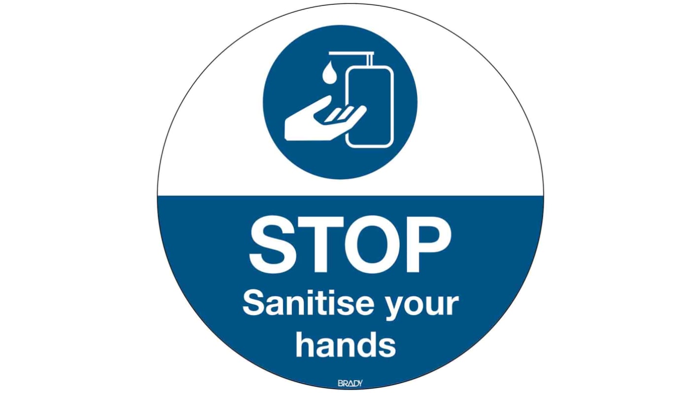 306894 | Floor Sign Sanitise your hands | RS