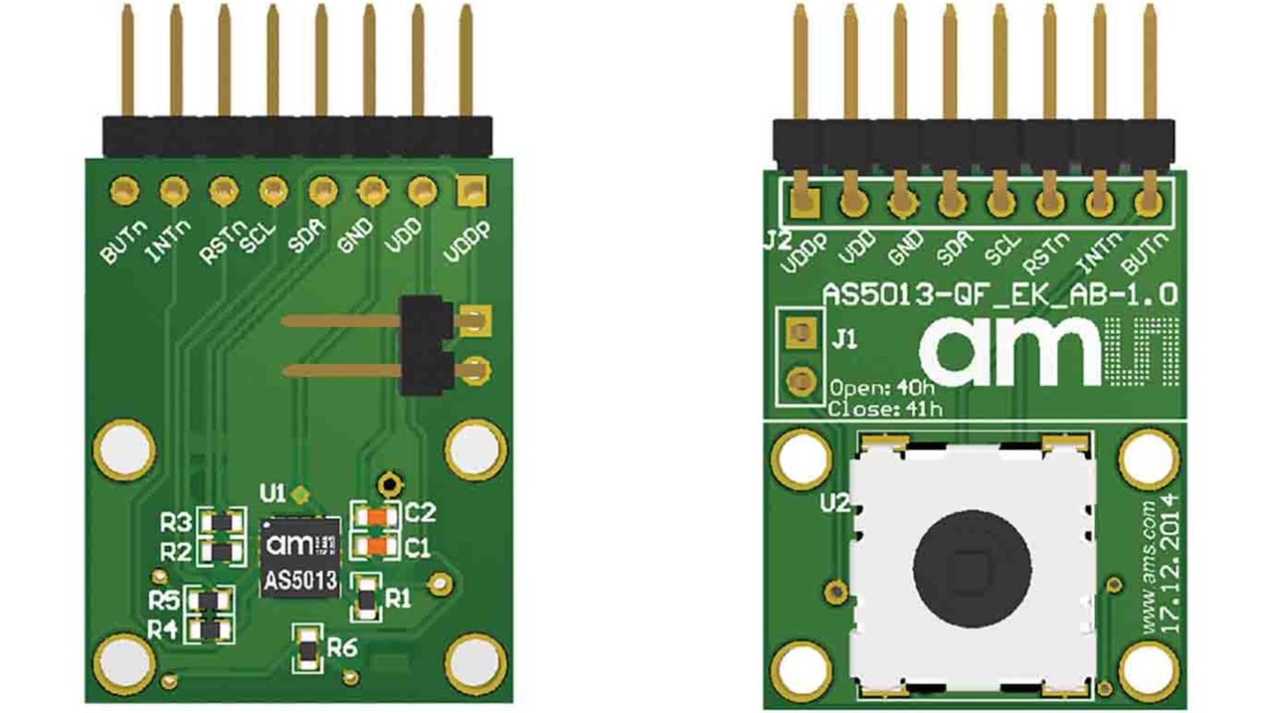 AS5013-QF_EK_AB | ams OSRAM Surface Mount Hall Effect Sensor, 16-pin ...