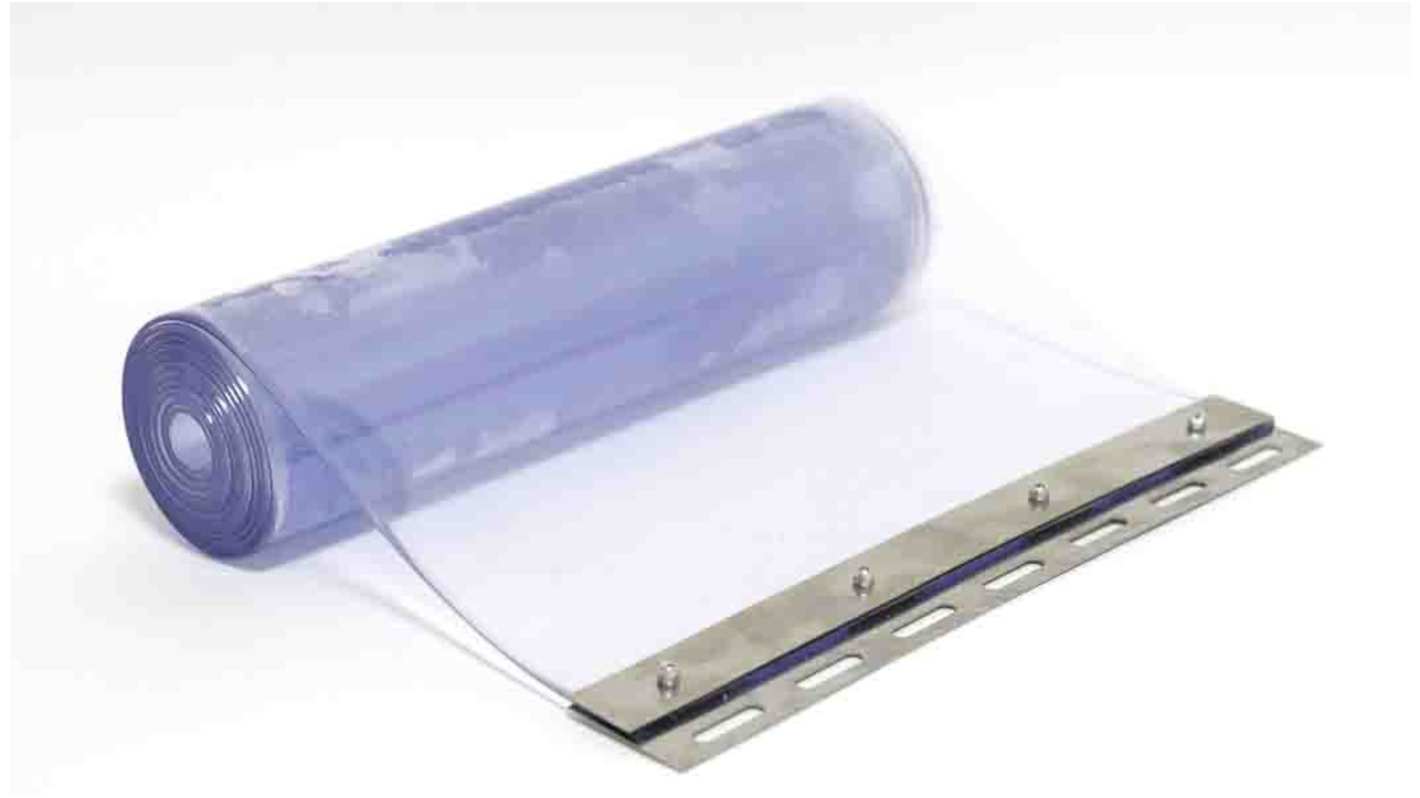 RS PRO Clear 3m PVC STRIP CURTAINS, 200mm x 2mm | RS