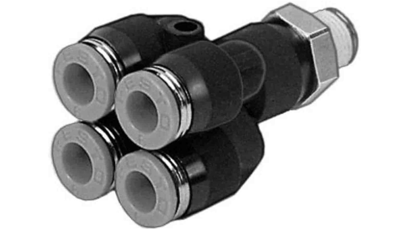 QSQ-1/8-4 | Festo QSQ Series Double Y Threaded-to Tube Adaptor, Push In ...