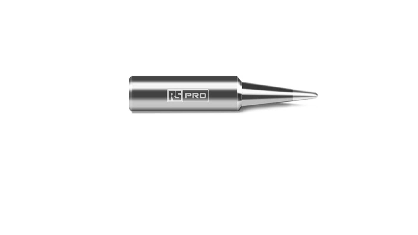 RS PRO 0.4 mm Straight Conical Soldering Iron Tip for use with RS PRO ...