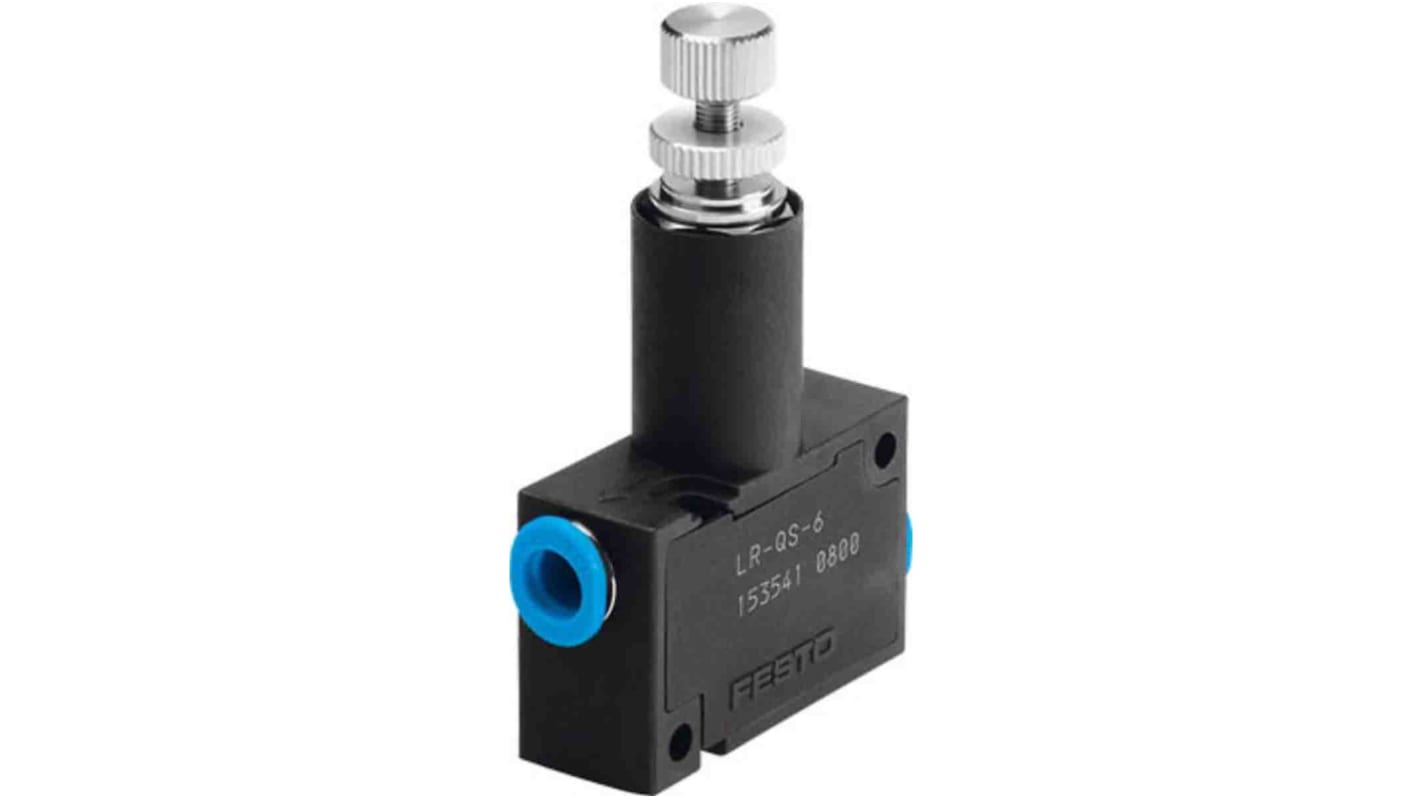 LR-QS-6 | Festo Pneumatic Regulator - 1bar to 8bar, 9bar max. input ...