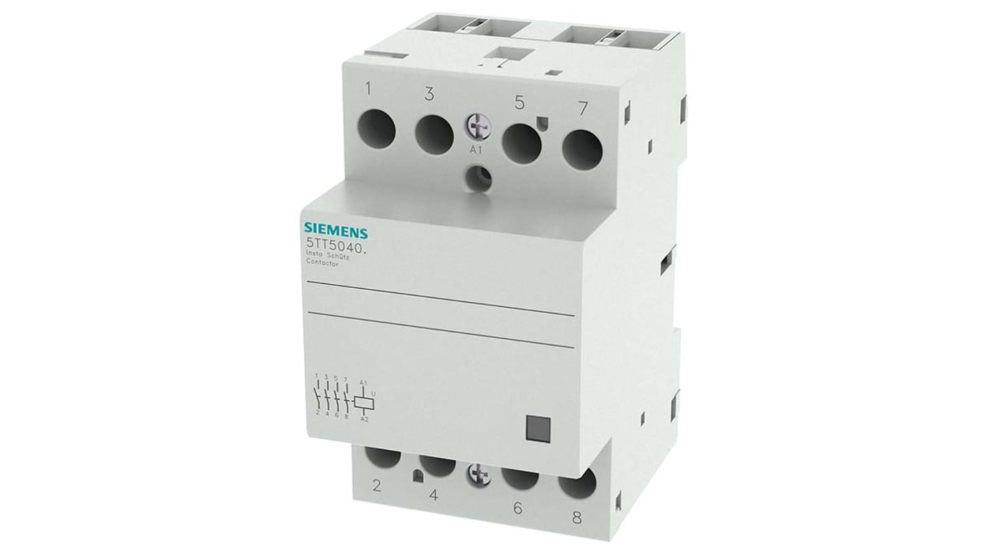 5TT5840-0 | Siemens SENTRON Contactor, 230 V ac Coil, 4-Pole, 40 A, 4NO ...