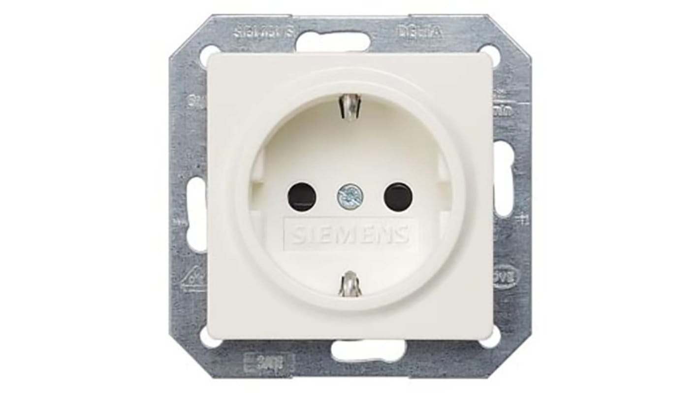 5UB1518-0KK | Siemens White 1 Gang Electrical Socket, 2 Poles, 16A ...