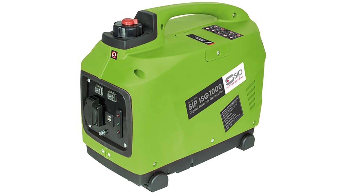 25118 | SIP 900VA Portable Generator, 230V Output, 13.5kg | RS