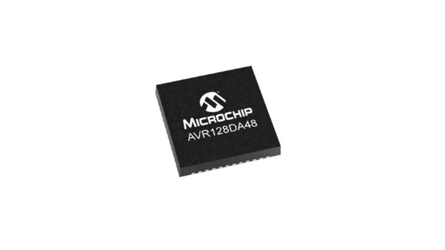 Microchip AVR128DA48-I/PT, 8bit AVR Microcontroller, AVR-DA, 24MHz, 128 kB Flash, 48-Pin TQFP | RS