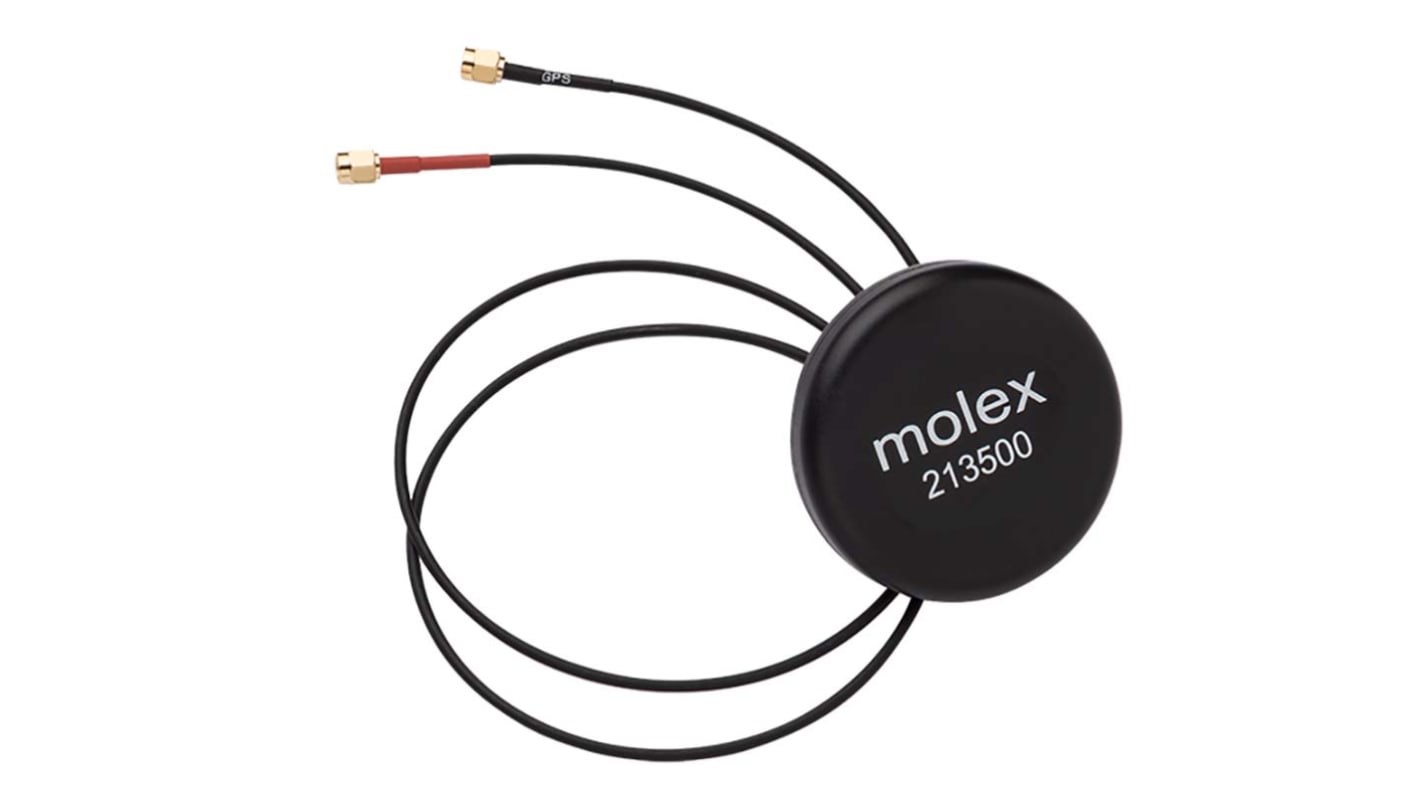 Molex 213500-0500 Puck Omnidirectional GPS Antenna with SMA Connector | RS