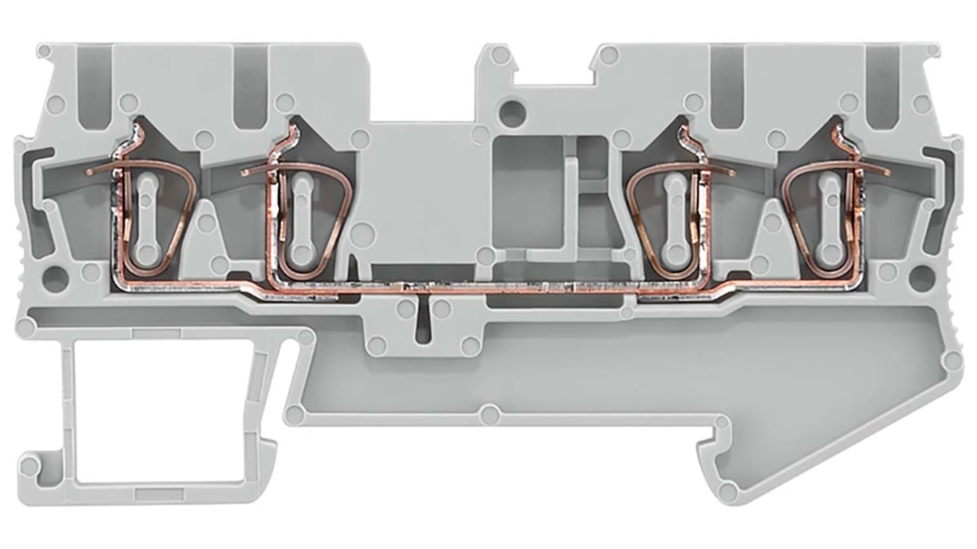 8WH2004-0AF00 | Siemens 8WH Series Grey Non-Fused DIN Rail Terminal, 2 ...