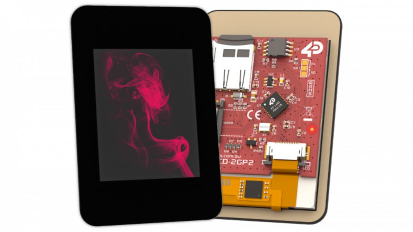 4D Systems pixxiLCD-20P2-CTP-CLB TFT LCD Colour Display / Touch Screen ...