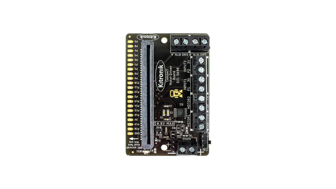 5698 | Kitronik Compact Motor Driver Board For The BBC micro:bit | RS