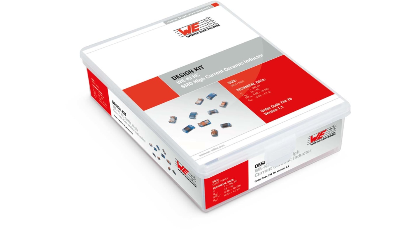 74476 | Wurth Elektronik Inductor Kit, 36 pieces | RS