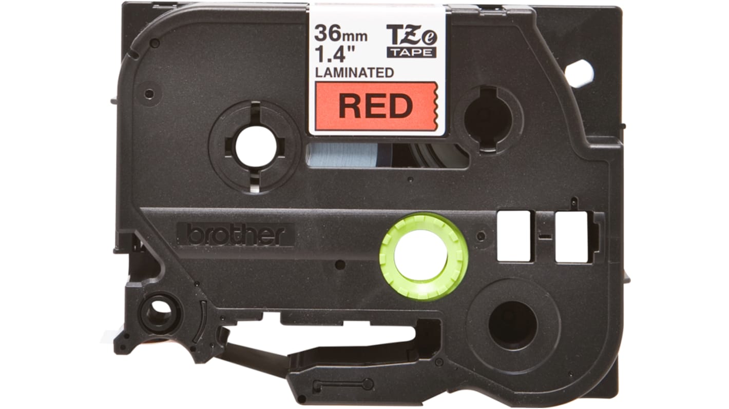 TZE-461 | Brother Black on Red Label Printer Tape, 8 m Length, 36 mm ...