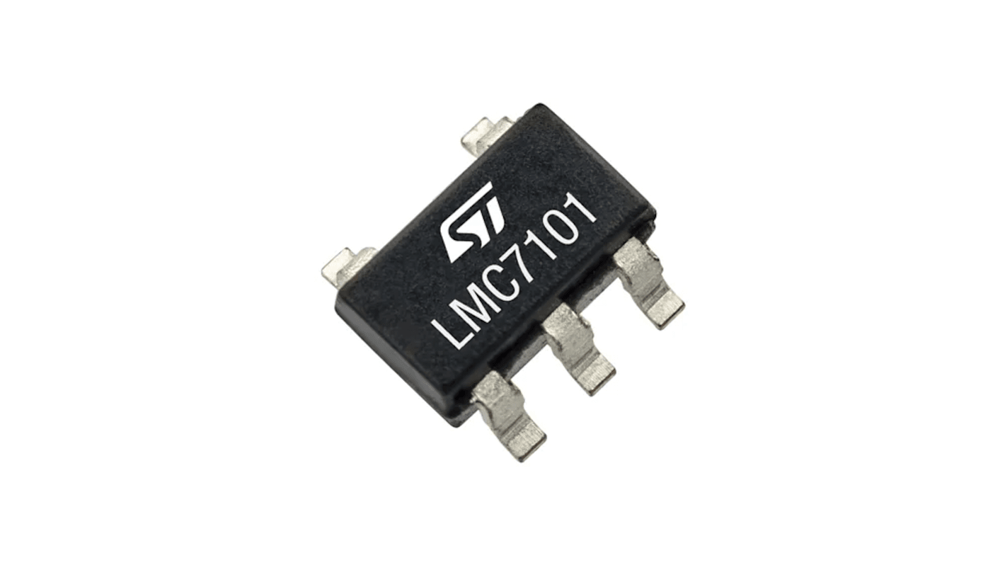 LMC7101ILT STMicroelectronics, Op Amp, 900kHz 10 MHz, 16 V, 5-Pin SOT ...