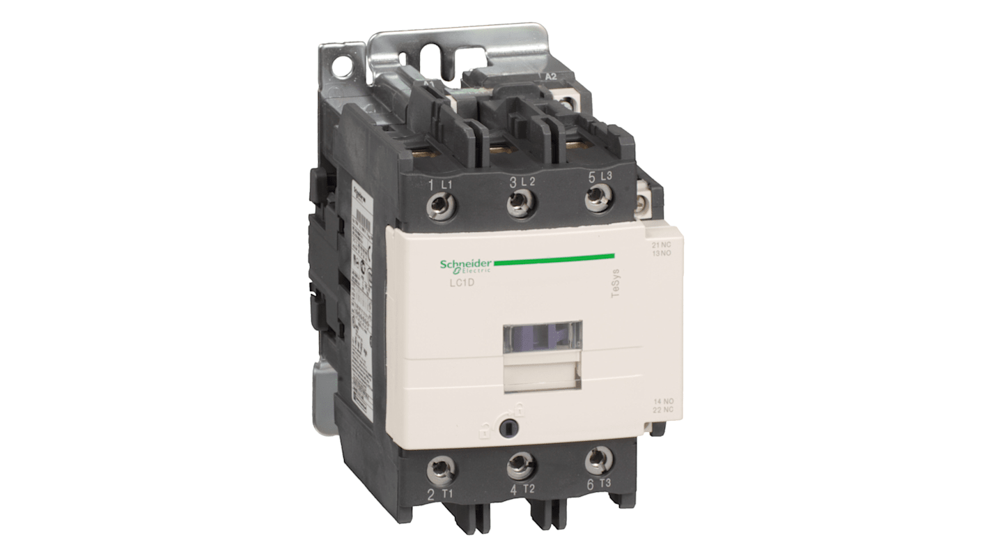 LC1D80FD | Schneider Electric TeSys D Contactor, 110 V dc Coil, 3-Pole ...
