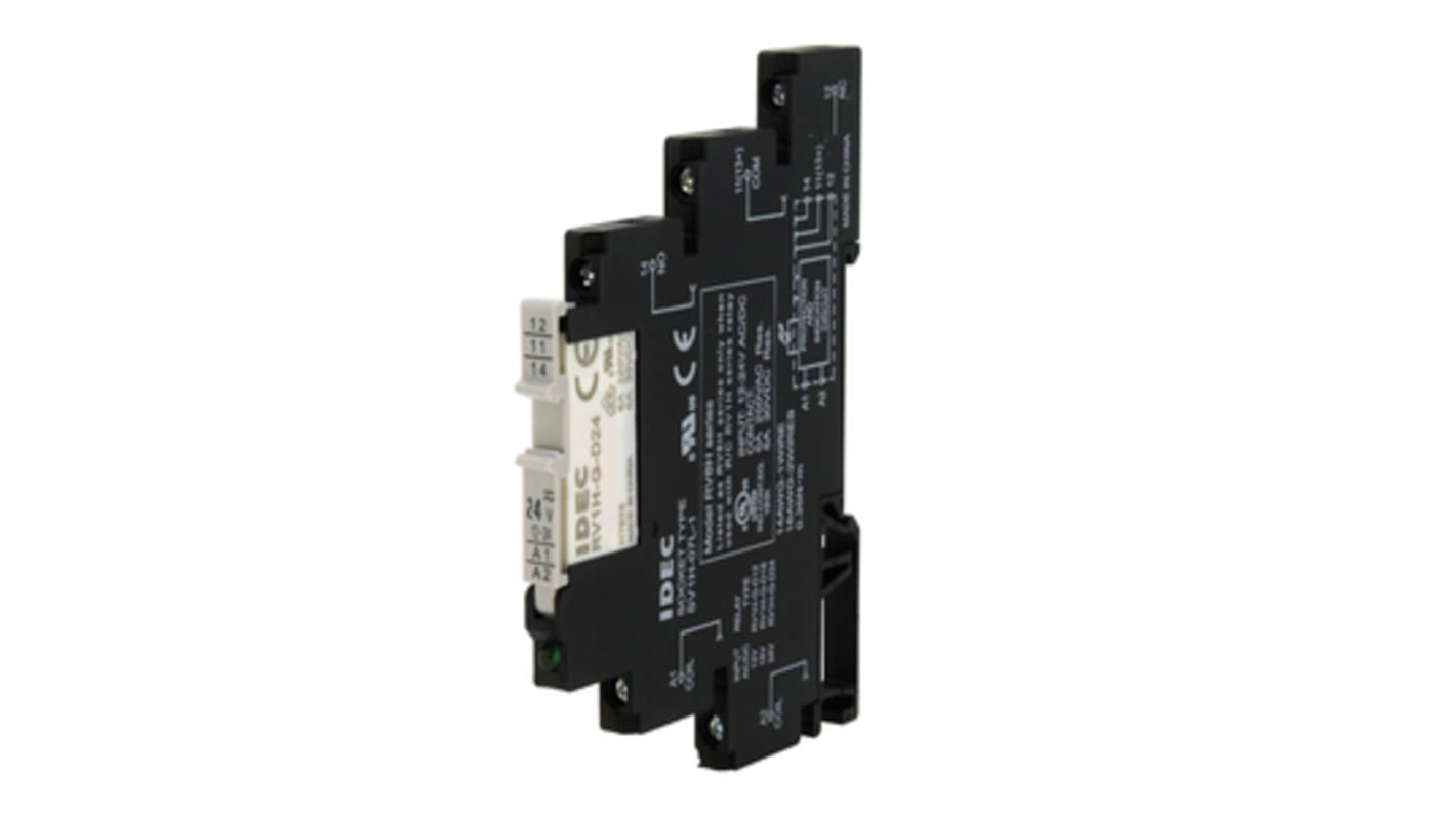RV8H-L-AD12 | Idec RV8 Series Interface Relay, DIN Rail Mount, 12V dc ...