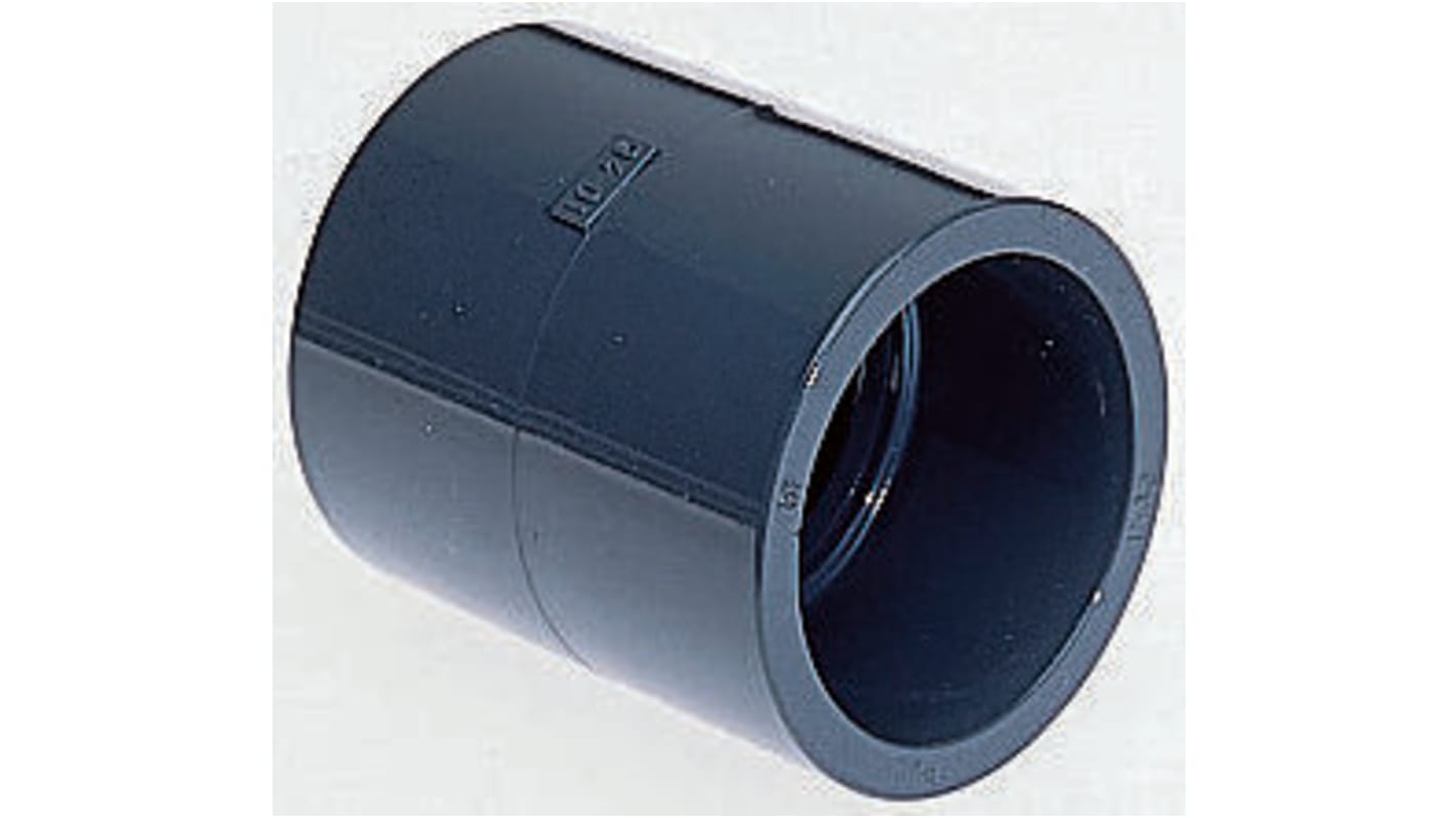 721910111 | Georg Fischer Straight Equal Socket PVC Pipe Fitting, 63mm | RS