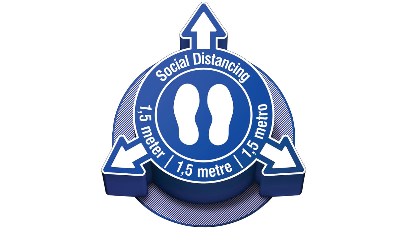 307915 | Brady Vinyl Social Distancing Social Distance Sign | RS