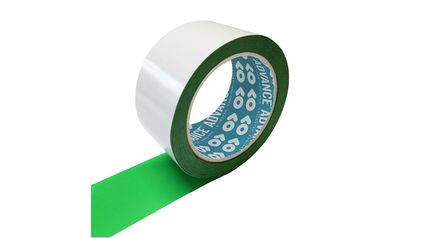 RS PRO Green Double Sided Plastic Tape, 0.15mm Thick, 6 N/cm, PVC ...