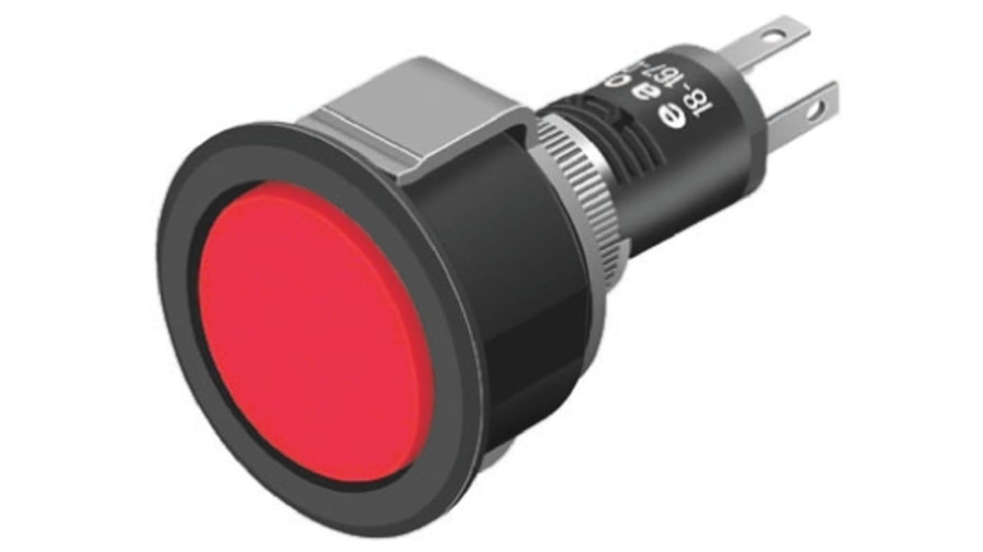 18-060.0052L | EAO Red Panel Mount Indicator, 2V dc, 16mm Mounting Hole ...