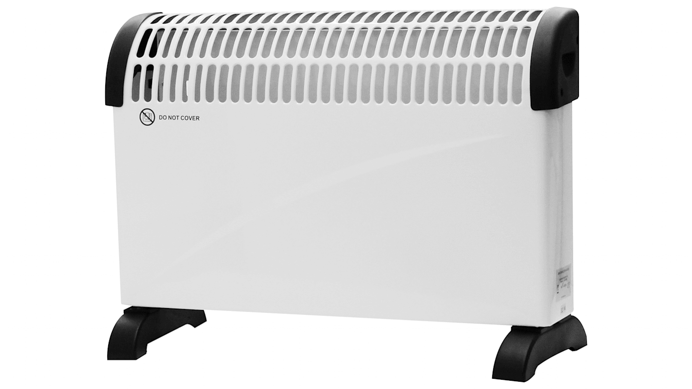 RS PRO 2kW Convection Convector Heater, Portable, Type G - British 3 ...