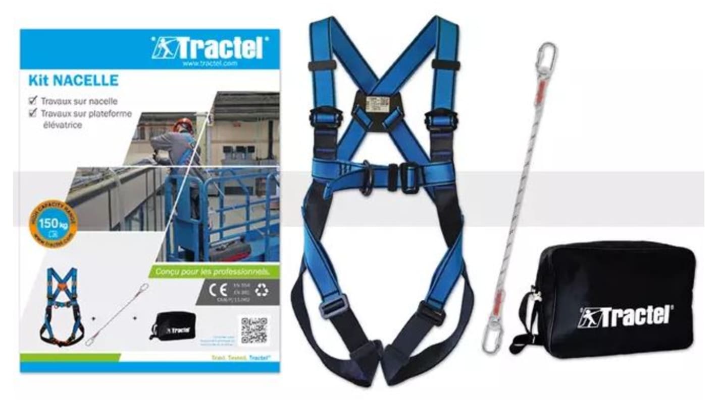 72552 | Kit anticaduta Tractel contenente Il kit include una cintura di sicurezza HT22, una ...