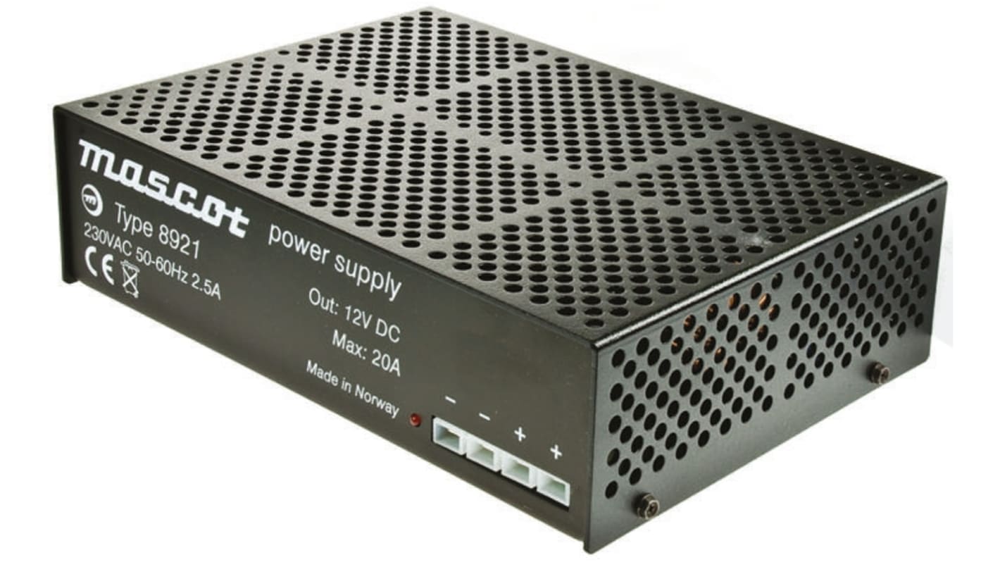 8921000064 | Mascot 270W Power Brick AC/DC Adapter 12V dc Output, 20A ...