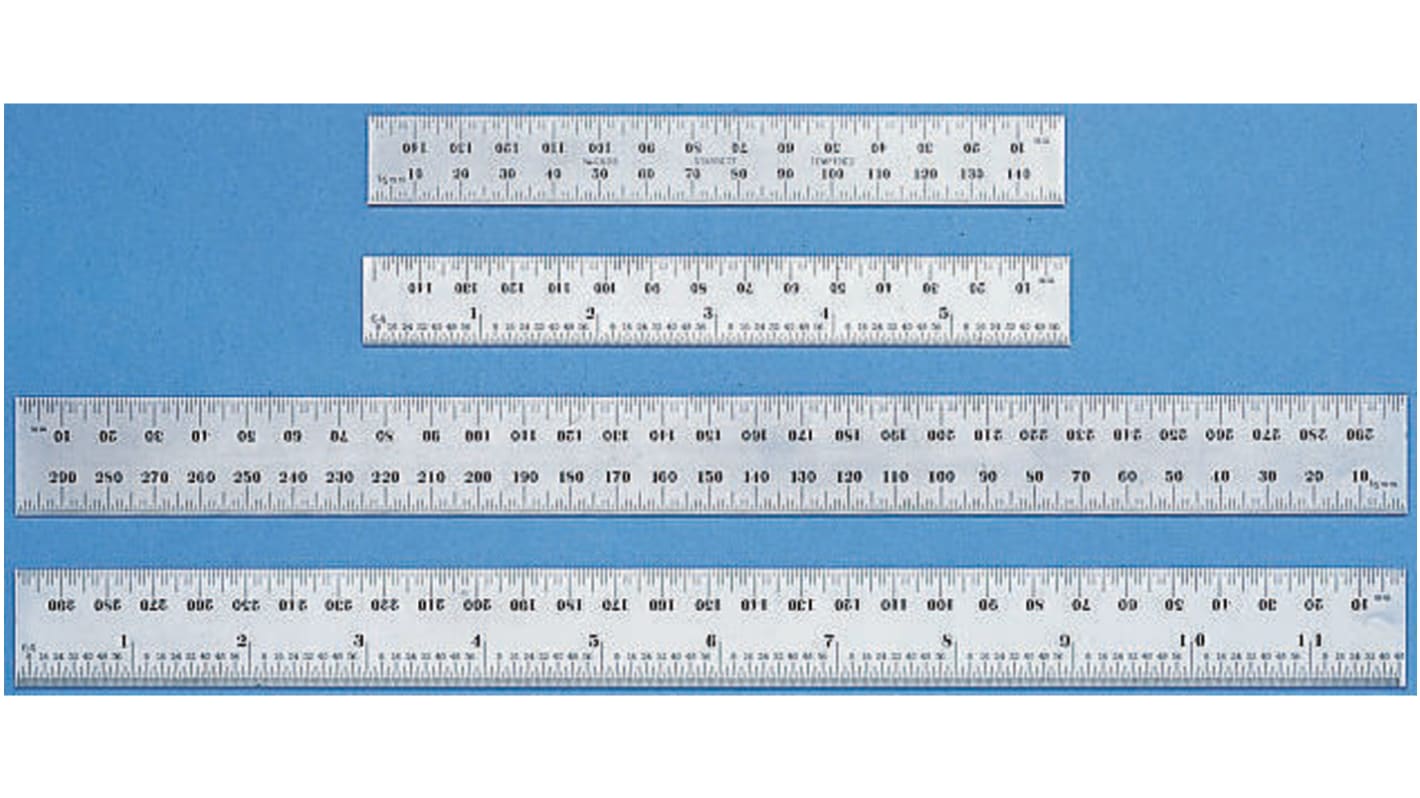 DY481 | Starrett 150mm Steel Imperial, Metric Ruler, With UKAS ...