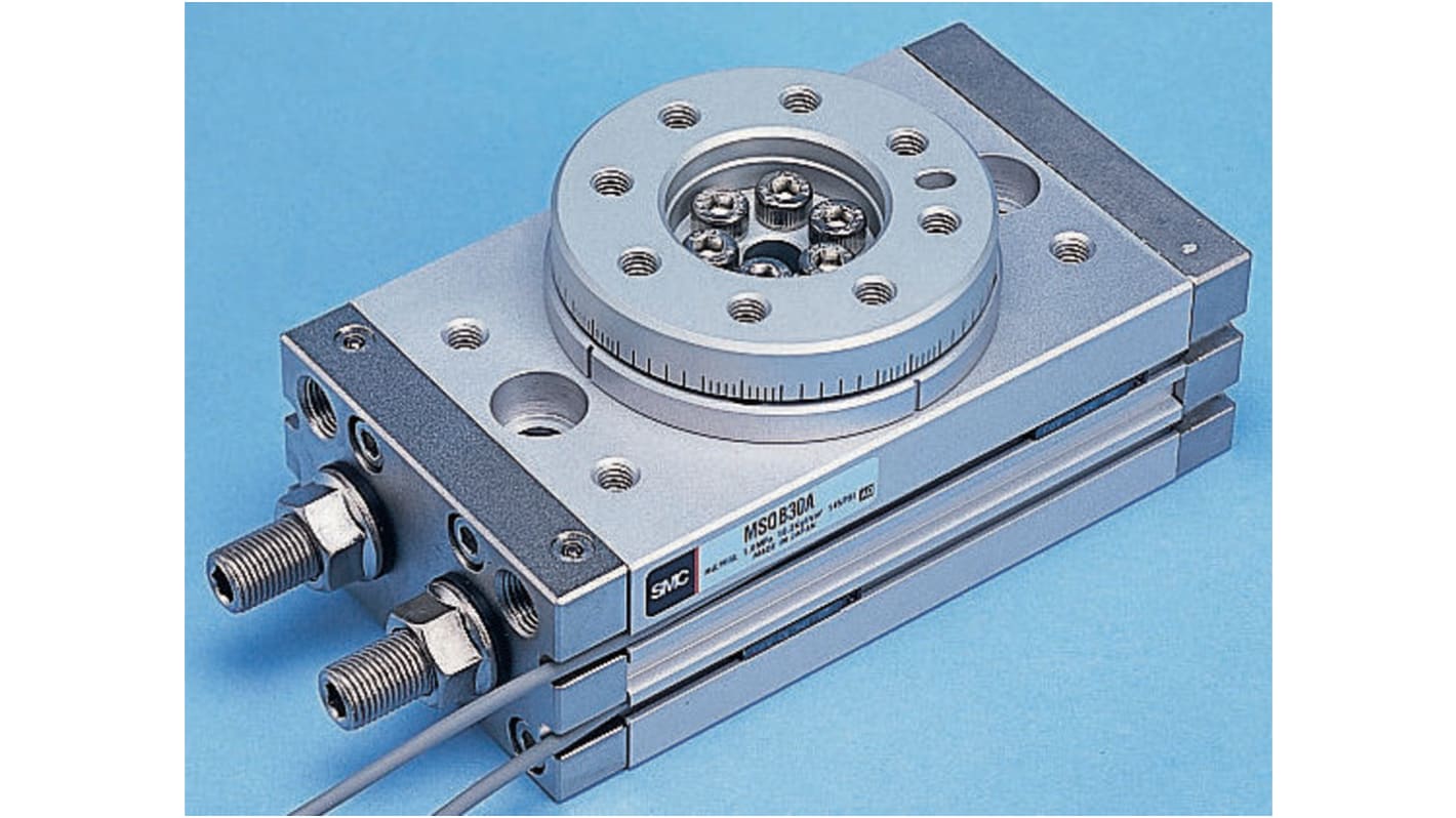 EMSQB100A | SMC MSQ Series Pneumatic Rotary Actuator, 190° Rotary Angle ...
