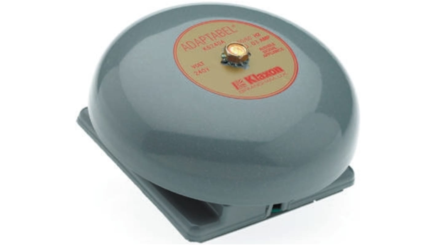 A6B-K-230AC | Moflash Grey Solenoid Bell, 101dB at 1 Metre, 230 V ac | RS